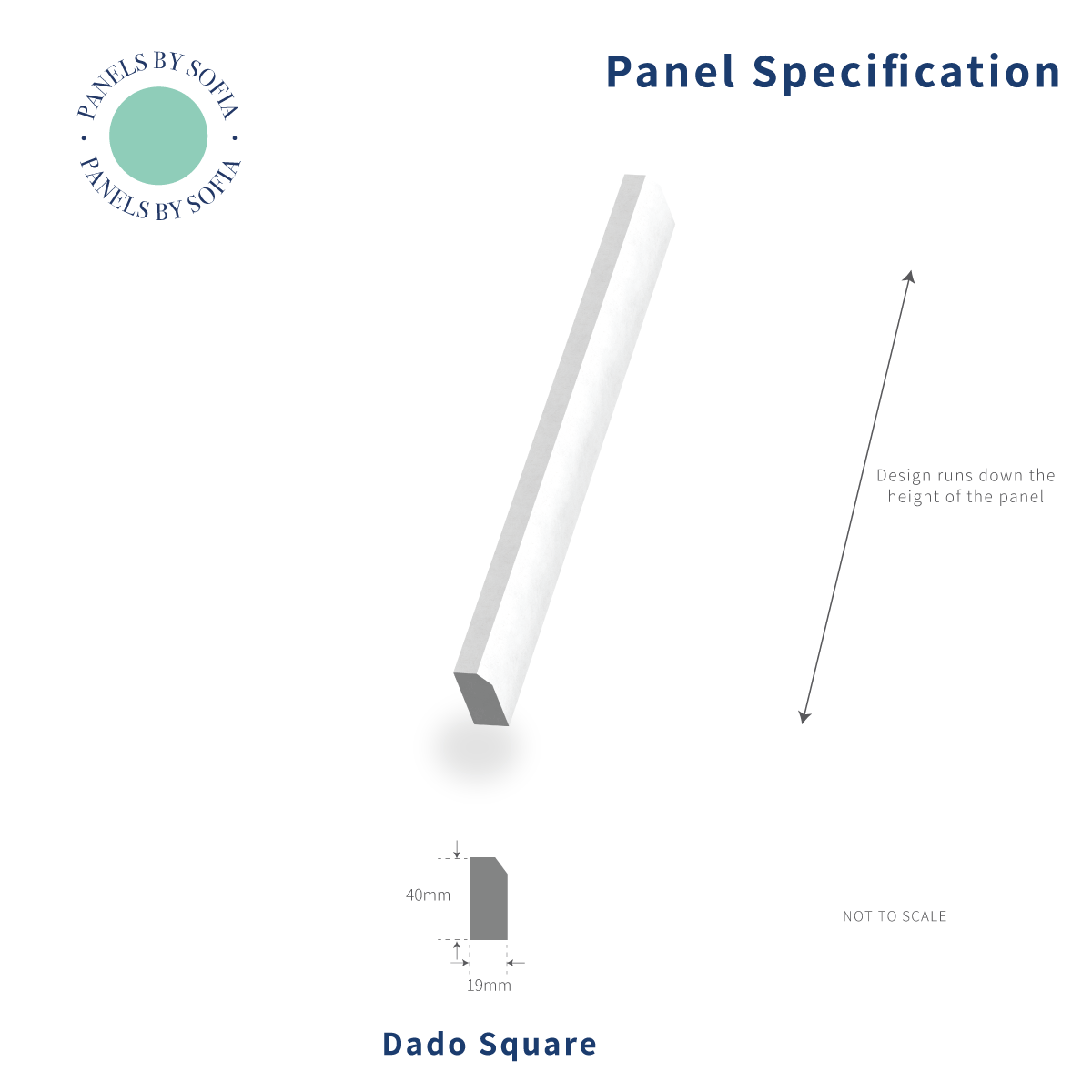 Dado Rail for Wall Panels – Panels by Sofia