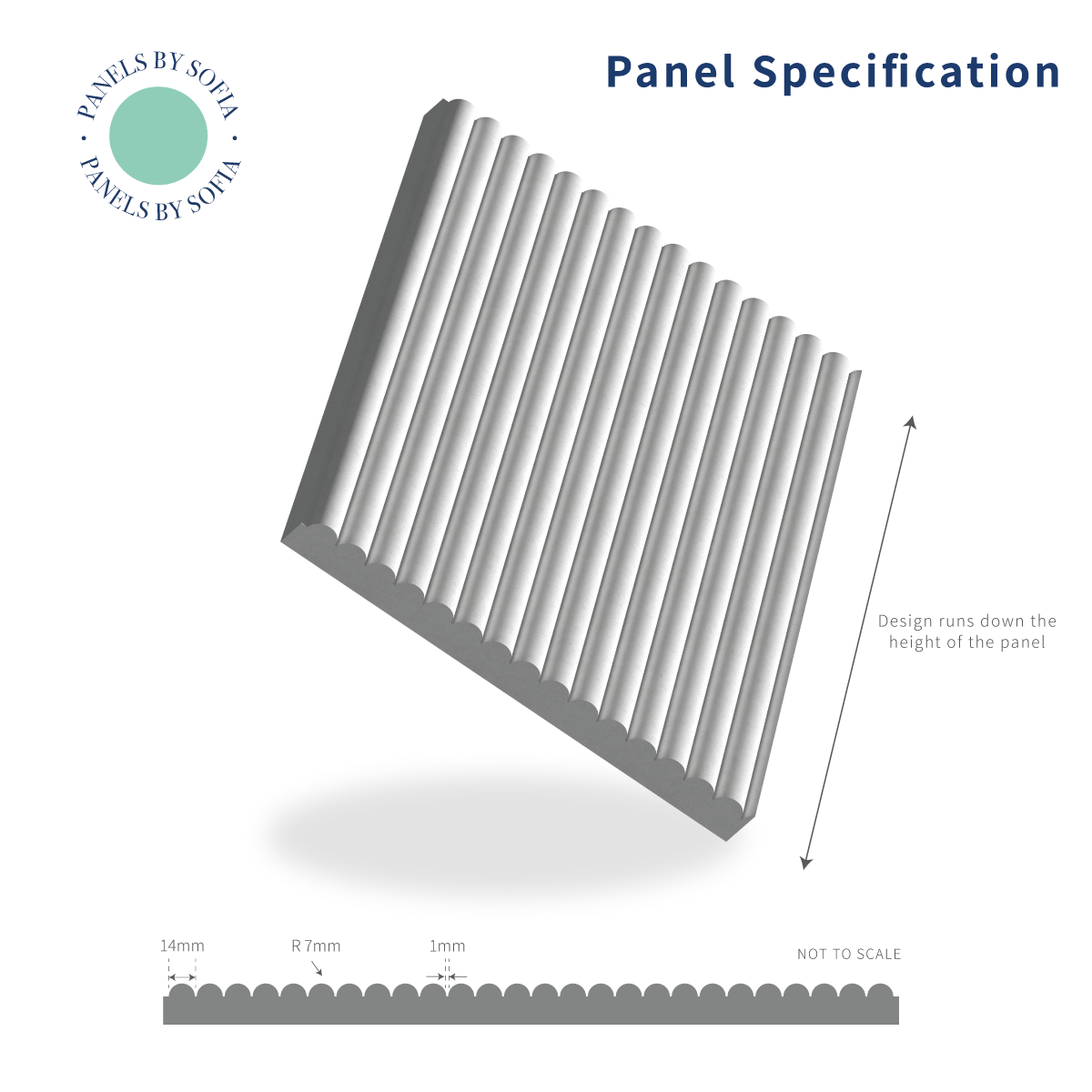Black Mini Ribbed Wall Panels | Panels by Sofia | UK Wood Panelling