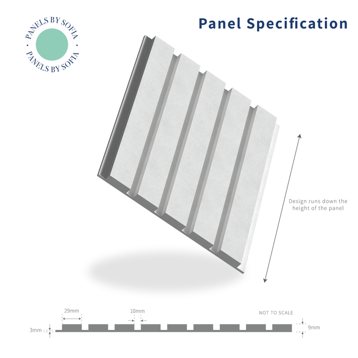 Slat Wall Panels | Panels by Sofia | UK Made MDF Wood Panelling