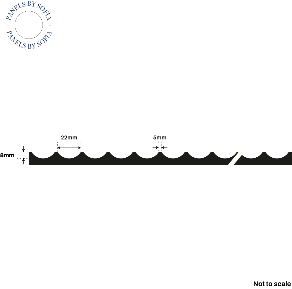Fluted Wall Panels | Panels by Sofia | UK Made MDF Wood Wall Panelling