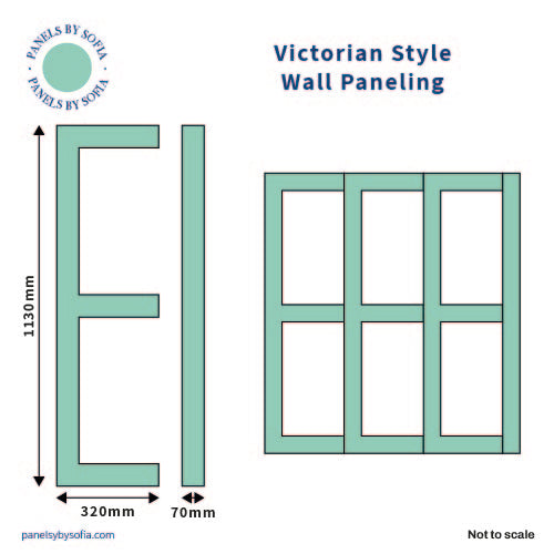 Victorian Shaker Wall Panelling Kit – 7 Pack | Paintable & Moisture ...