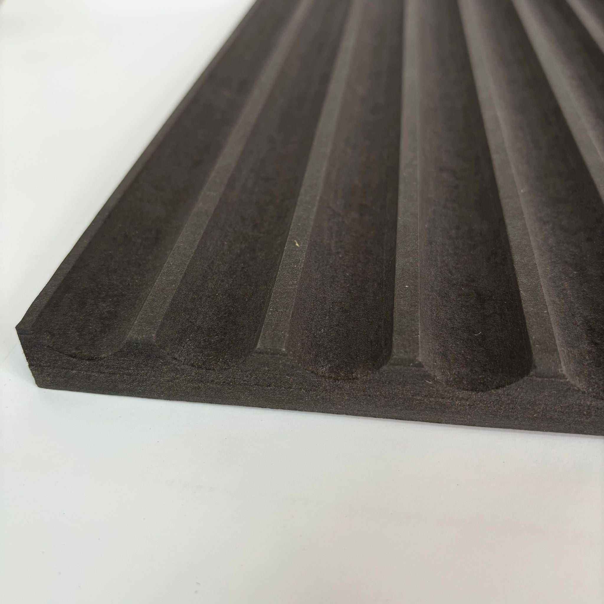 Black Fluted Wall Panel | UK Made Commercial Panelling | Wood Panels ...