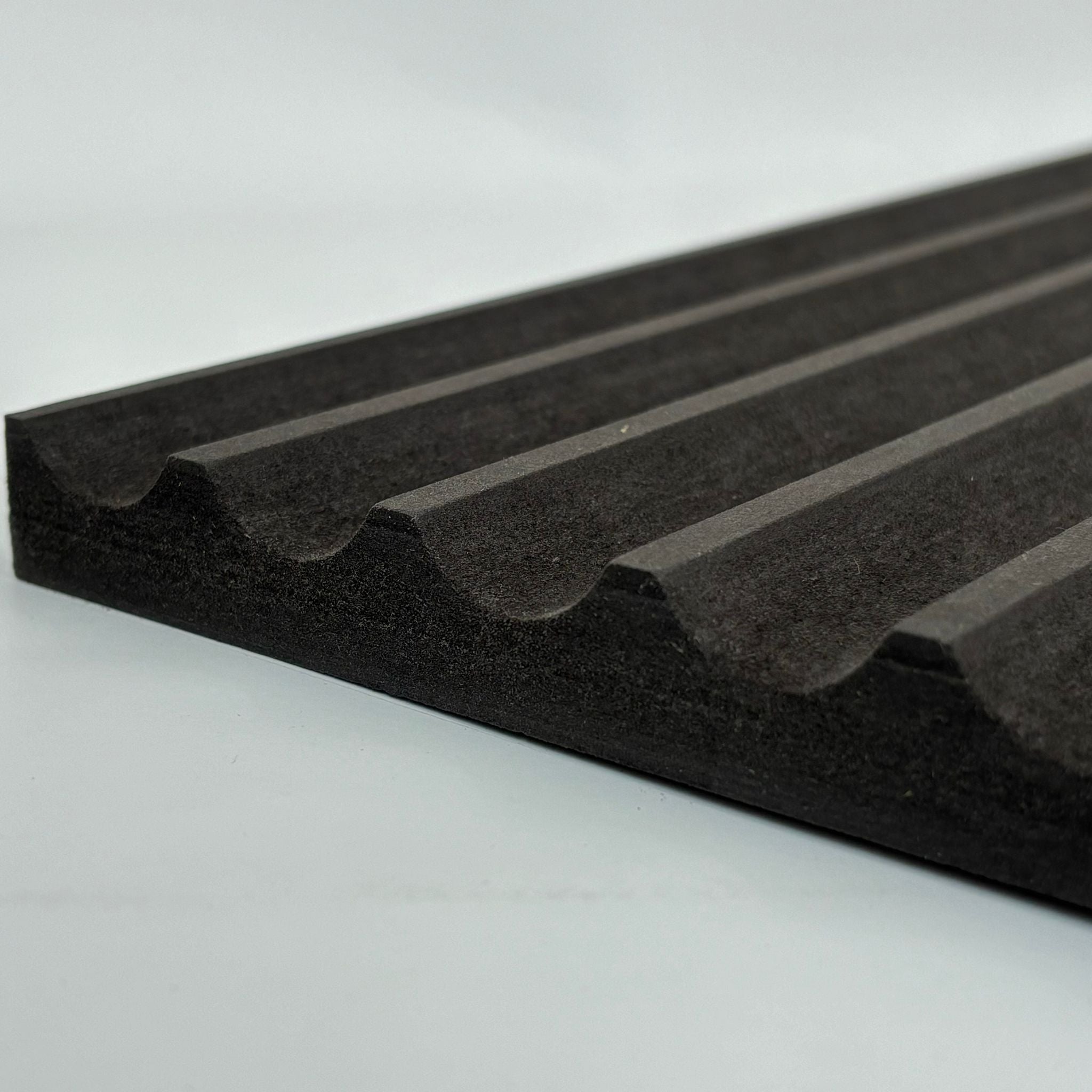 Black Fluted Wall Panel | UK Made Commercial Panelling | Wood Panels ...