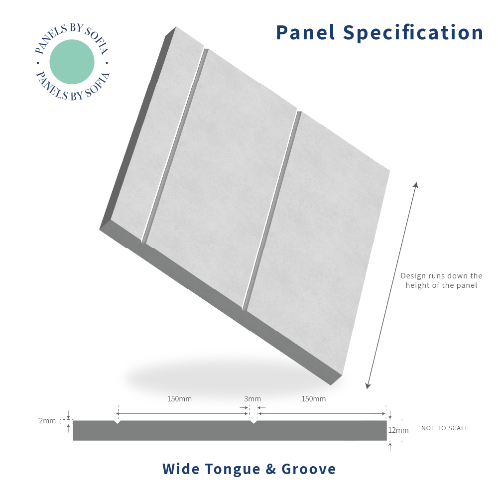 Wide Tongue and Groove Wall Panelling – Up to 25% Off – Panels by Sofia
