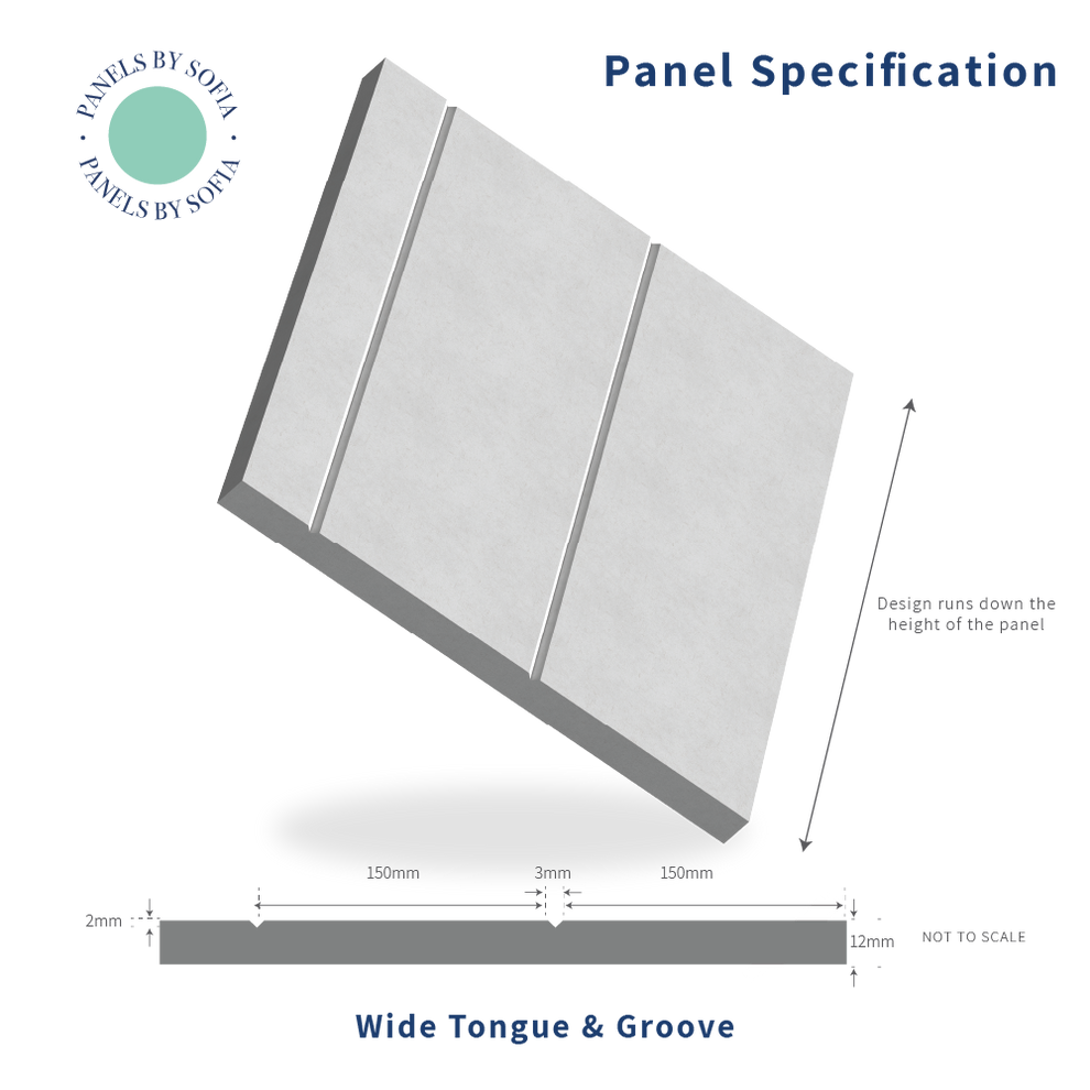 Wide Tongue and Groove Wall Panelling – Up to 25% Off – Panels by Sofia