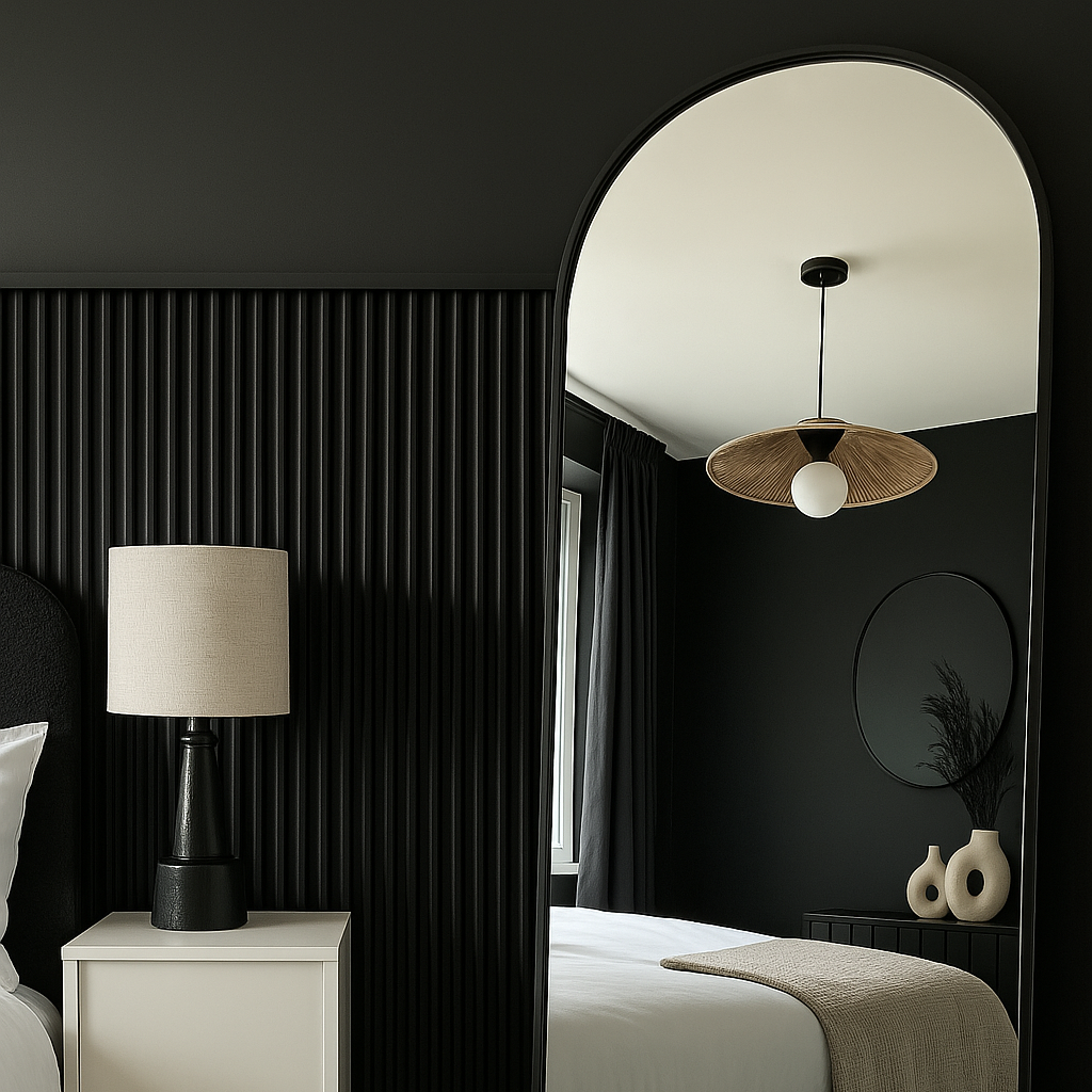 Black Fluted Wall Panel | UK Made Commercial Panelling | Wood Panels ...
