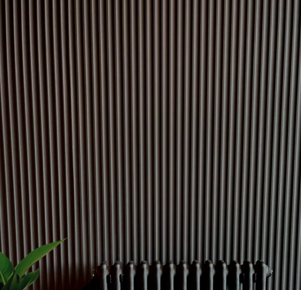 Mini Black Fluted Wall Panel | UK Made Office Wall Panelling – Panels ...
