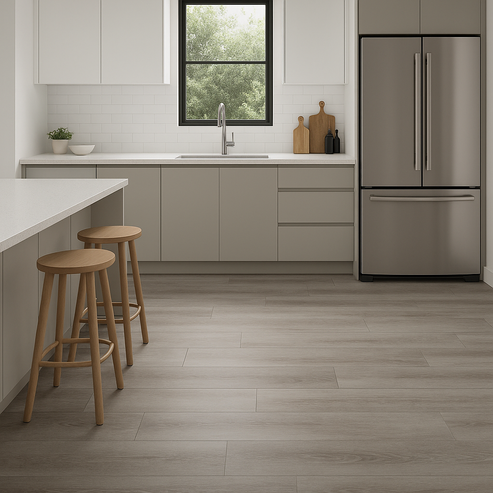 Greige Oak Luxury Vinyl Tile (LVT) Click Flooring - Wood Effect – Up to ...