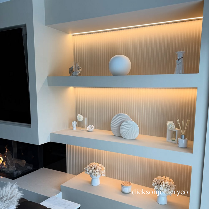 Mini Fluted Wall Panels | Panels by Sofia | UK Made MDF Wood Panelling